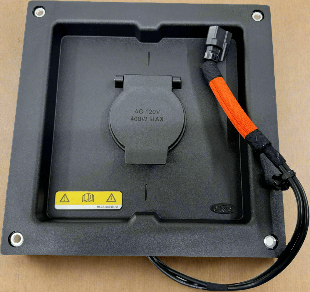 2021-2024 Ford F-150 Truck Bed Rear High Voltage Power Socket Panel ...