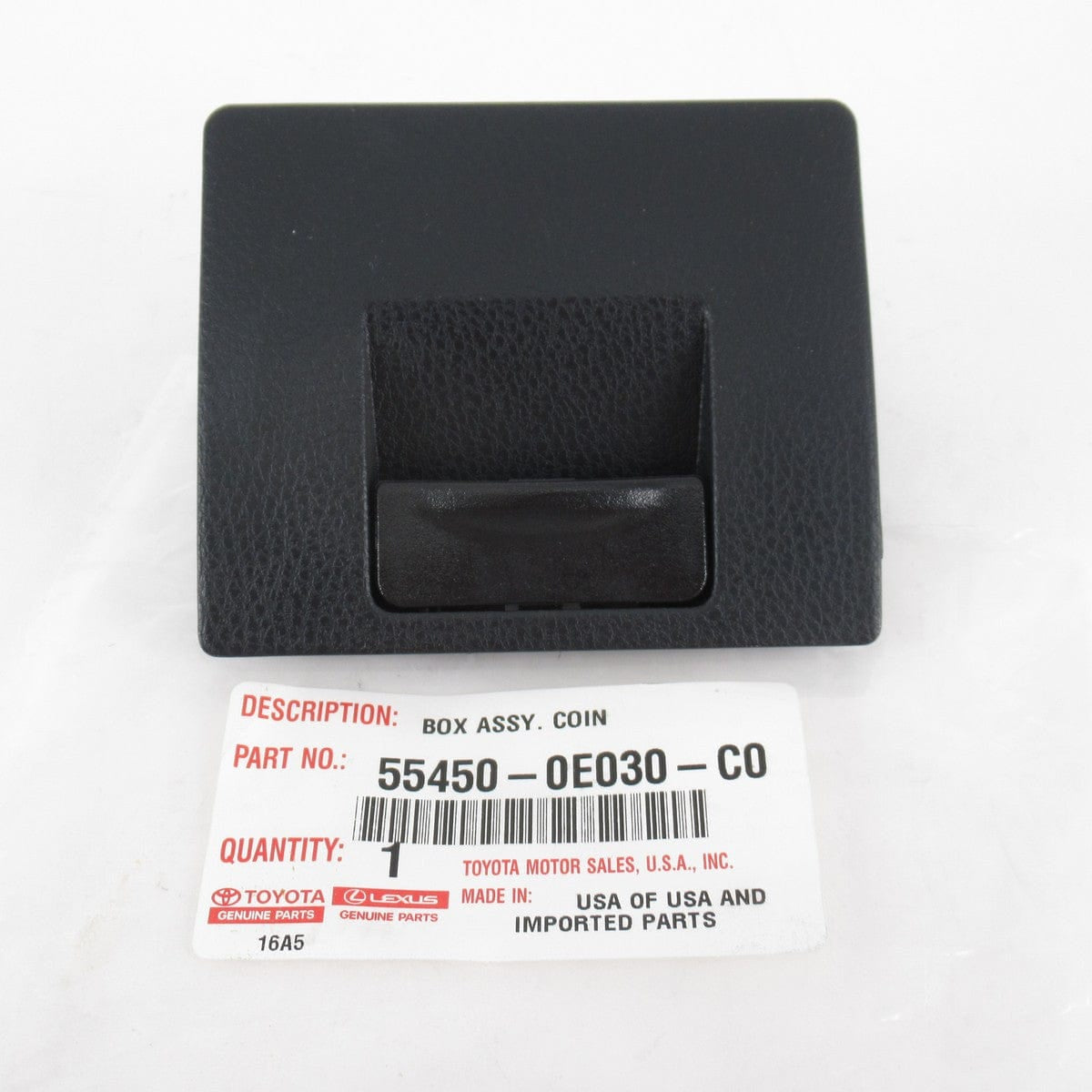 Genuine OEM Toyota 55450-0E030-C0 Coin Box Assy Black 2014-2019 Highla ...
