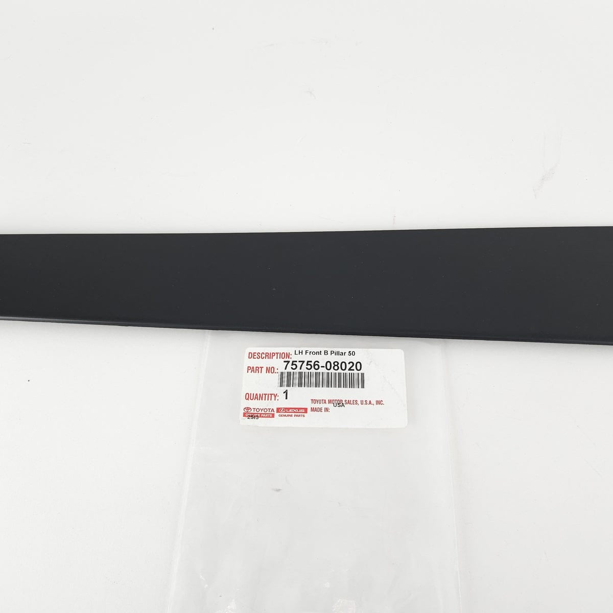 Genuine OEM Toyota 75756-08020 Driver LH Front Door B-Pillar Trim 2021 ...
